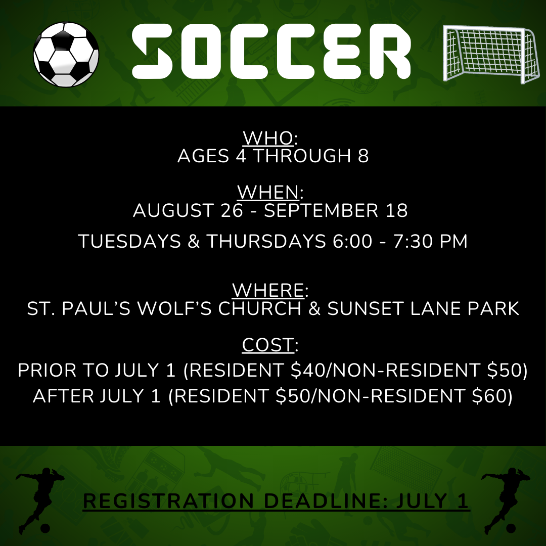 Parks and Rec – Rec Programs/Sports Leagues/Special Events – West ...